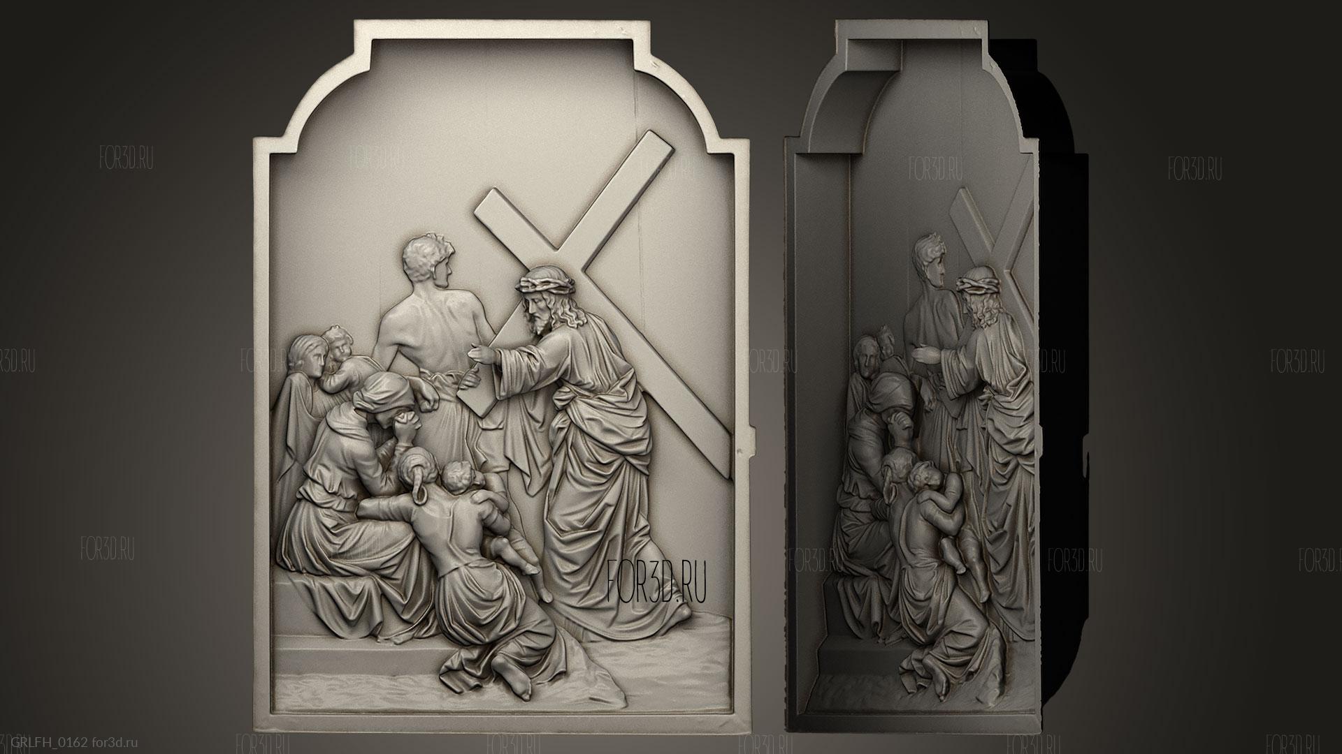 Stations of the Cross VIII | 3d stl model for CNC
